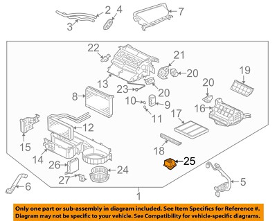 MITSUBISHI OEM 08-17 Lancer Blower Motor-Resistor 7802A006 | eBay