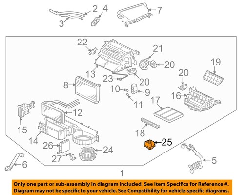 MITSUBISHI OEM 08-17 Lancer Blower Motor-Resistor 7802A006 | eBay