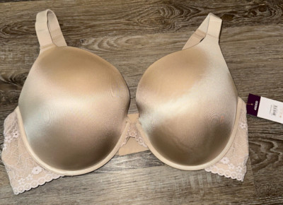 Joyspun Full Figure Modern Plunge Bra Underwire Wide Straps Padded ...