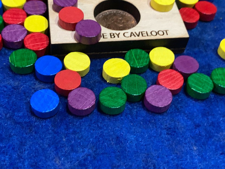 Small Round Wood Game Markers 50/Bag - RPG Tabletop Gaming Cards Board ...