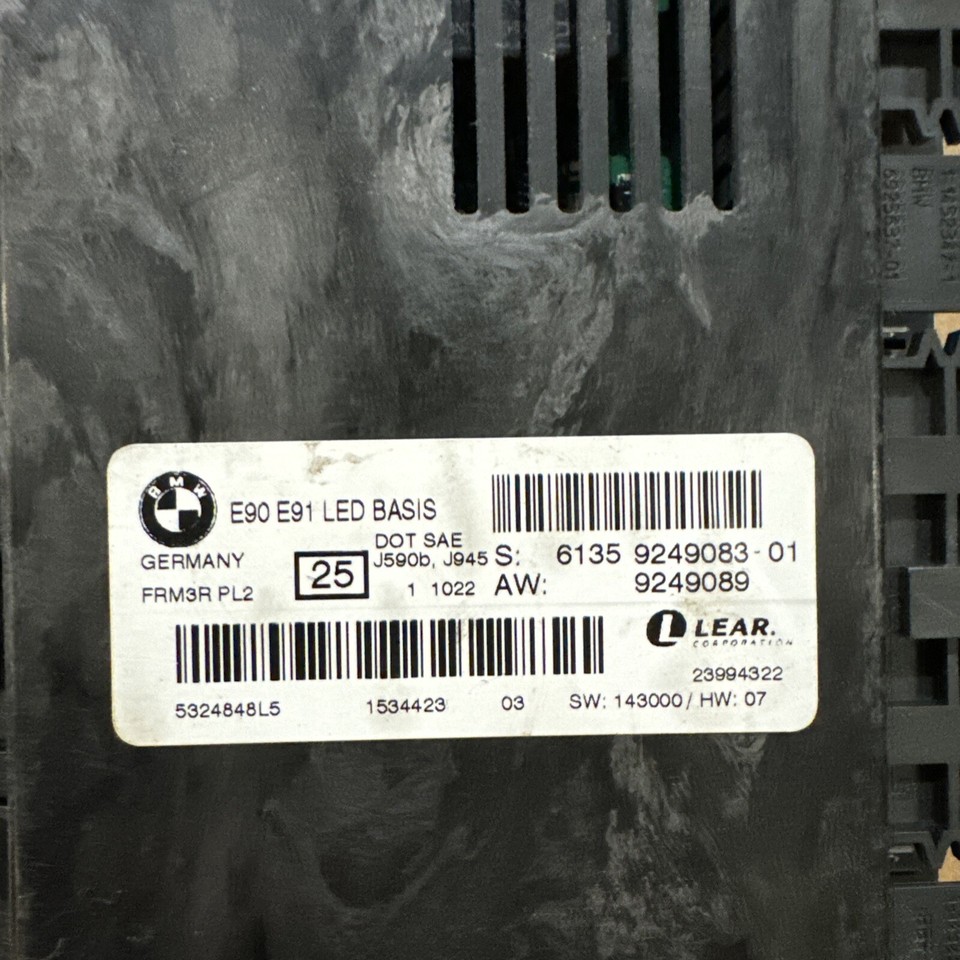 BMW Footwell Light Control Module E90 E91 LED Basis FRM3R PL2 9249083 ...
