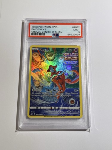 Pokemon Deoxys PSA 9 GG12 Royal Zenith In Italian Trainer Gallery Scav ...
