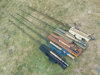 Fly fishing rods job lot Daiwa Shakespeare Bob Church (set of 5 ...