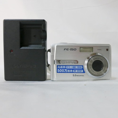 Olympus FE-150 Silver Compact Camera with Charger Used Tested Good | eBay