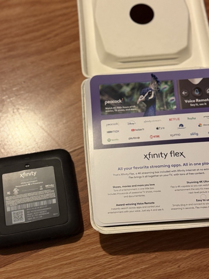 Xfinity Flex 4K Streaming TV Box with Voice Remote Control New | eBay
