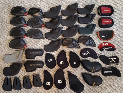 Golf Iron Covers Lot of 42 Castle Bay Nike Adams Taylormade Mizuno Face ...