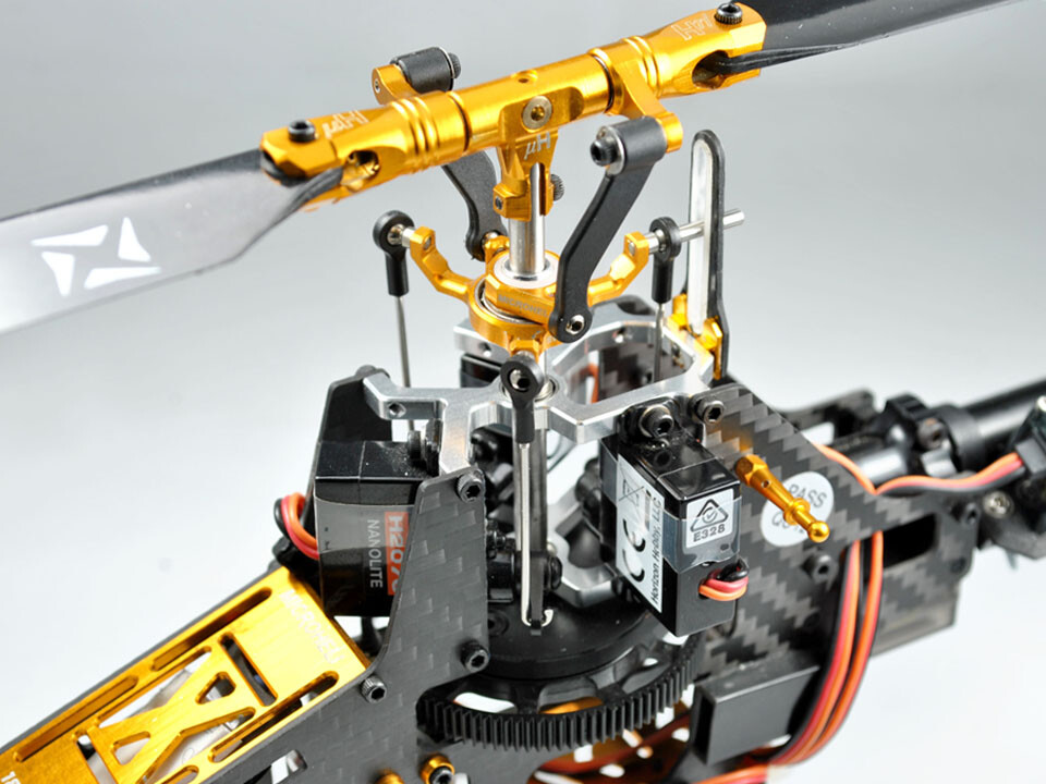 Microheli Precision CNC Aluminum Main Rotor Hub (BLACK) - BLADE FUSION ...