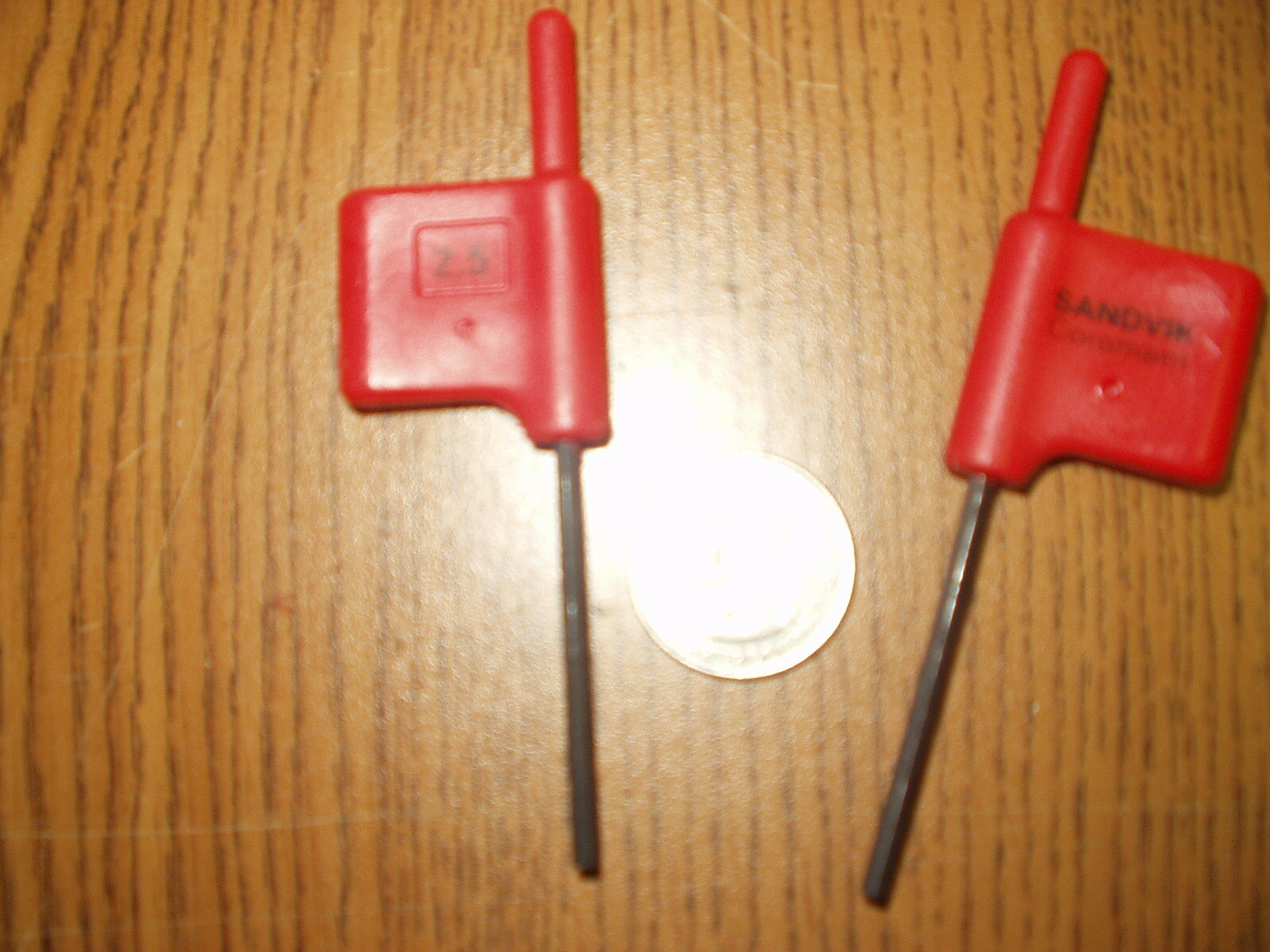 Lot 2 Sandvik Coromant Red Flag Allen Wrenches 2.5 Metric | eBay