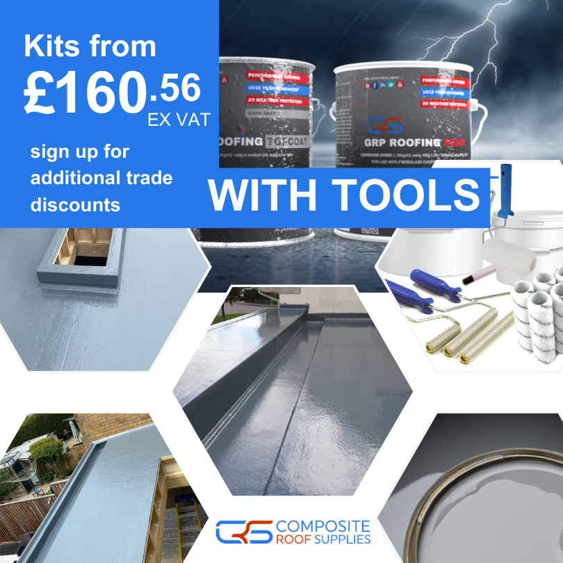GRP fibreglass Roofing kit with Tools (add trims & Save 35%) | eBay