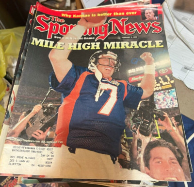 SPORTING NEWS MAGAZINE---FEBRUARY 2 1998----JOHN ELWAY COVER | eBay
