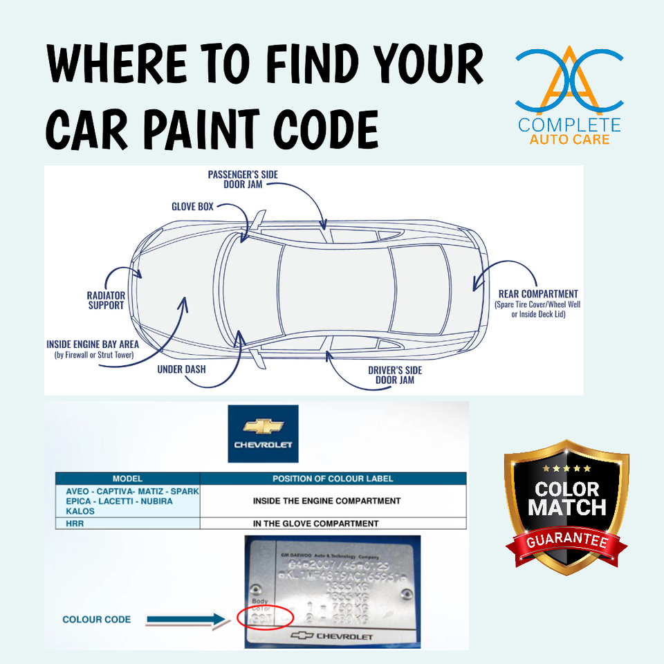 NEW GM Chevrolet Buick Cadillac / Car Touch Up PAINT KIT for Any Year ...