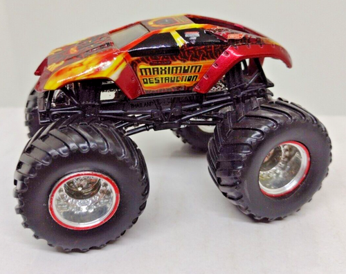 HOT WHEELS Monster Jam Spectra Flame MAXIMUM DESTRUCTION Die-cast 1:64 ...