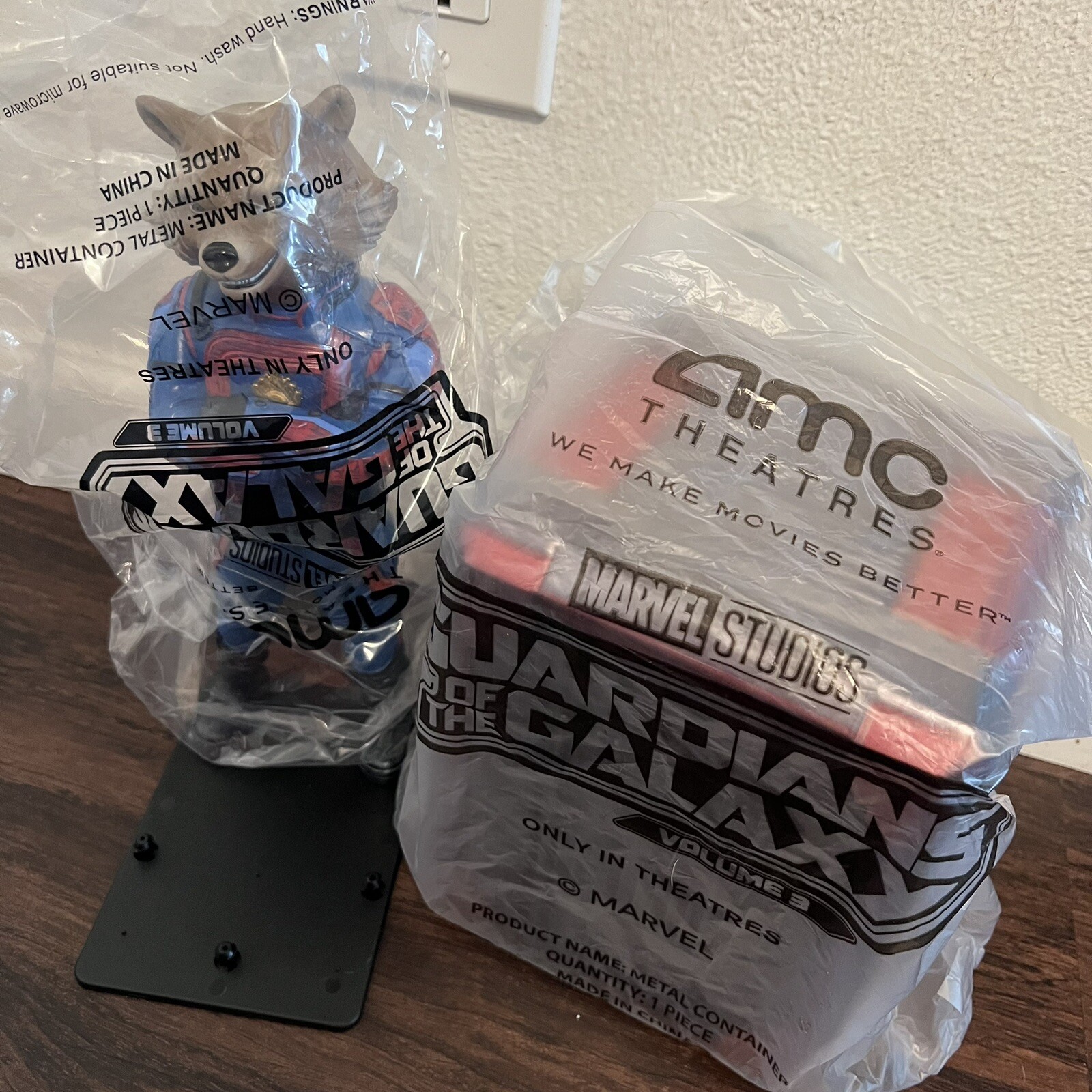 AMC Guardians of the Galaxy Vol. 3 - Rocket Raccoon Popcorn Bucket Tin ...