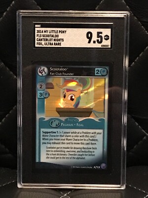 2014 My Little Pony Canterlot Nights Ultra Rare Foil Card #13 Scootaloo ...