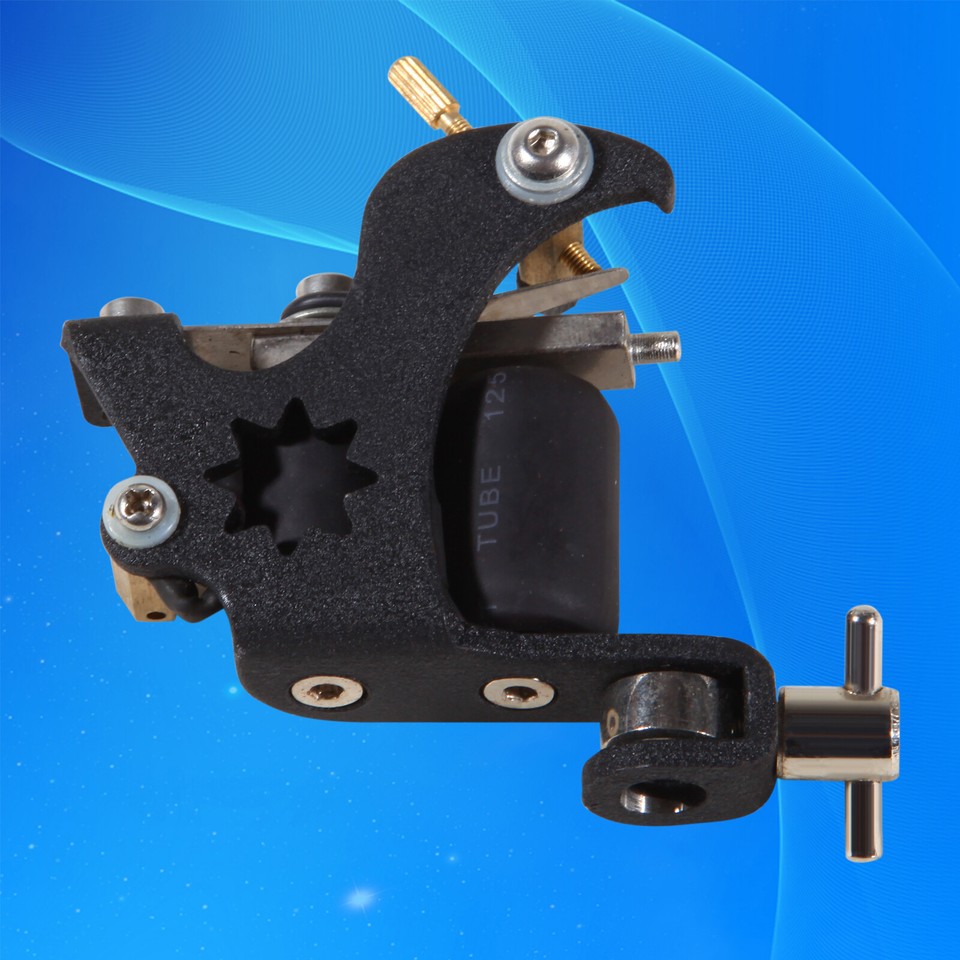 Coil Tattoo Machine Cast Iron Frame for Beginner 10 Wrap Liner Shader ...