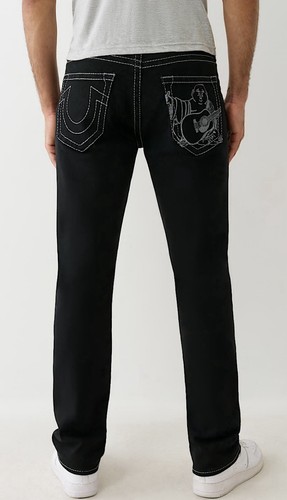 True Religion RICKY BIG T BUDDHA POCKET STRAIGHT JEAN Men’s 34 Black ...