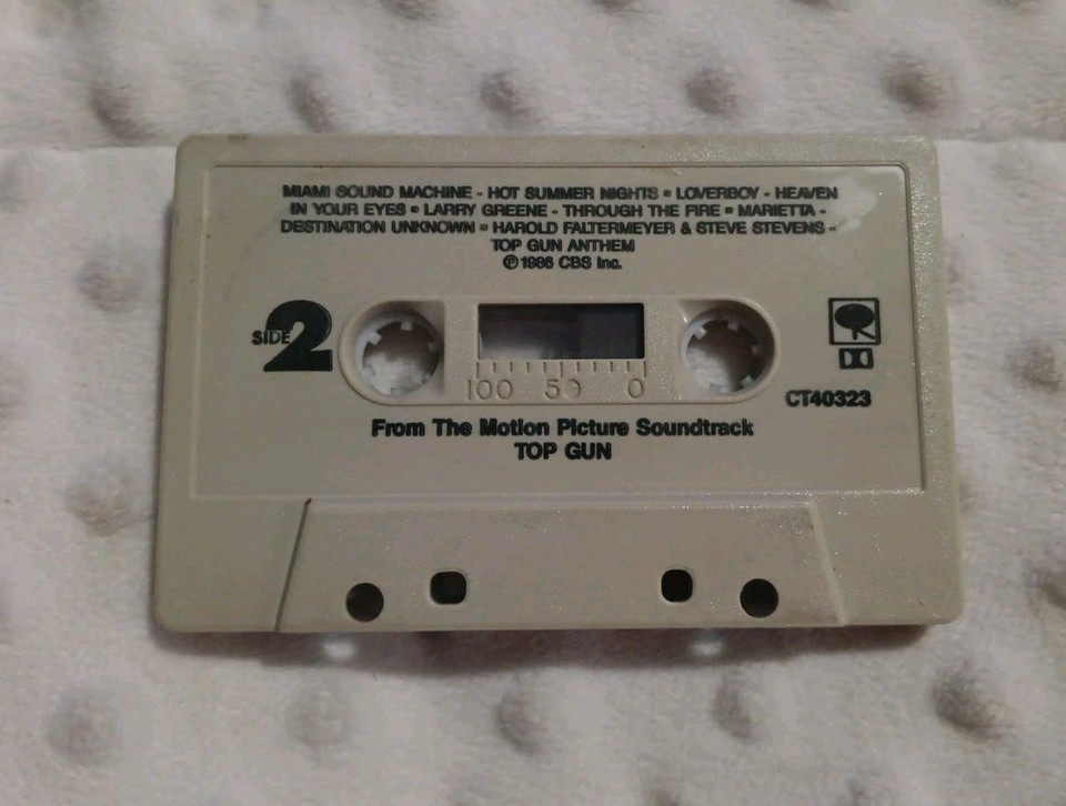 Top Gun Original Motion Picture Soundtrack Cassette 1986 Columbia ...