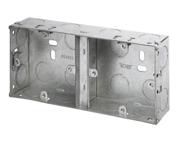 Flush Single Double Dual Metal Switch Socket Back Box 25mm 35mm 47mm ...