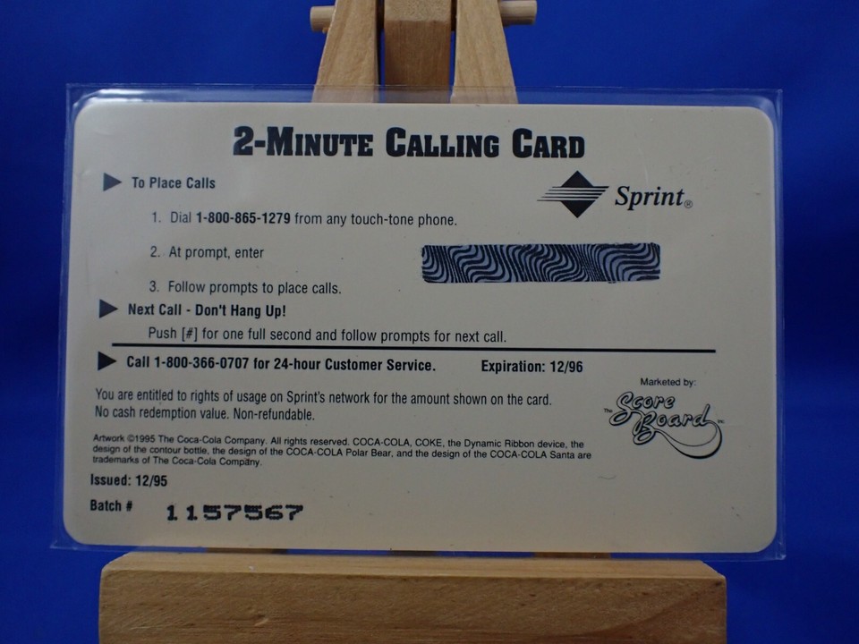 Coca-Cola Coke Scoreboard Phone Card 1995 | eBay