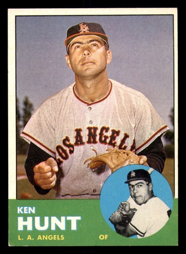 1963 Topps #207 Ken Hunt Near Mint Angels ID:361171 | eBay