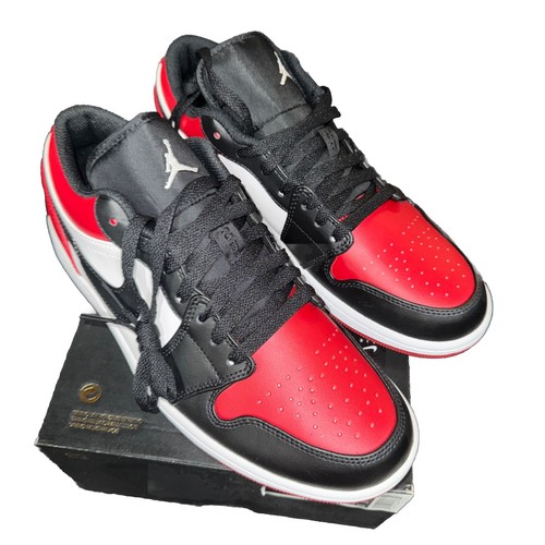 Nike Air Jordan 1 Low Bred Toe New In Box 100% Authentic Free Shipping ...