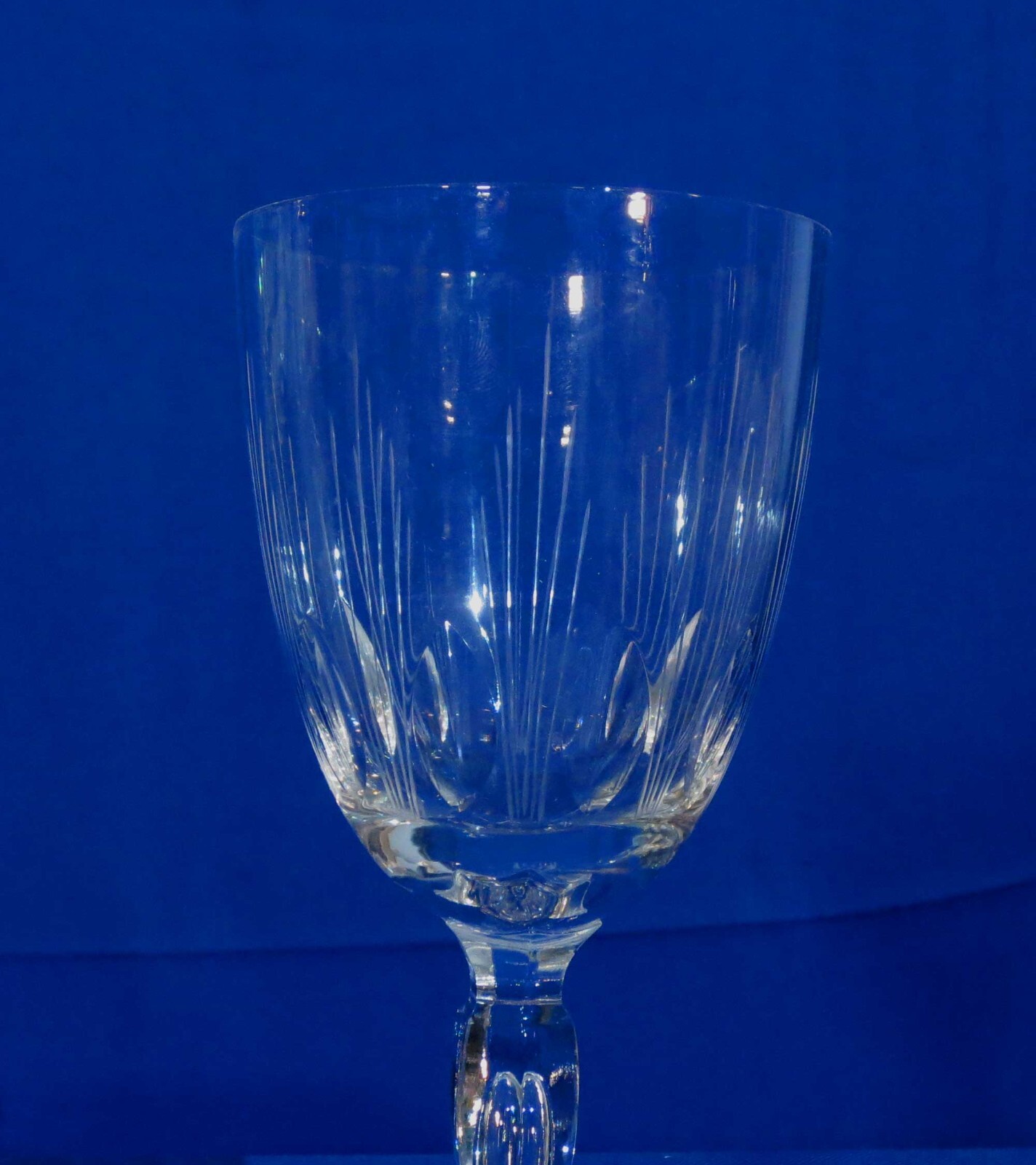 Tiffin Franciscan Resplendent Water Goblet Stem 17603 Fan & Marquise ...