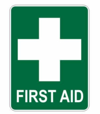 First Aid Cross Green Sign Plastic Industrial Warehouse Safety ...