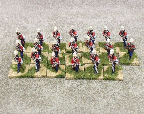 28mm Colonial Zulu War metal BRITISH INFANTRY x20 Superbly Painted ...
