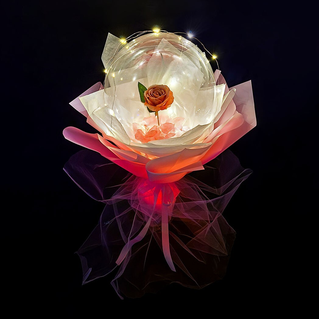 Led Flower Arrangements A Battery Operated Led Rose String Light Model
