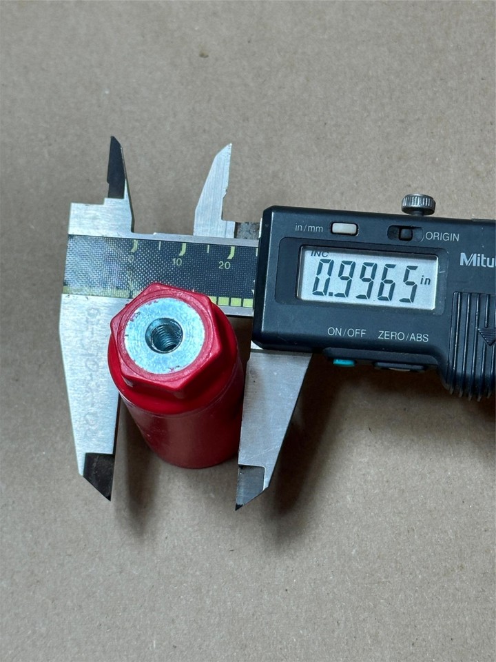 10 Pack MBI Panel & Switchboard 2" Glastic Standoff Insulators Red 600V ...