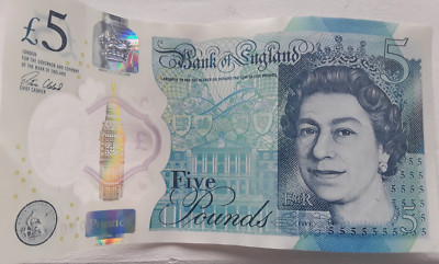 Five pound NEW AK Very Rare 5 pound note SERIAL NUMBER collectors item ...