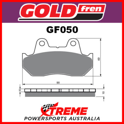 Honda CX 500 TCC Turbo 1983 Goldfren Sinter Dual Sport Front Brake Pads ...