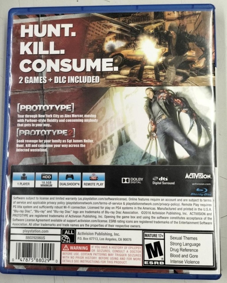 Activision Prototype Biohazard Bundle Playstation4 PS4 | eBay