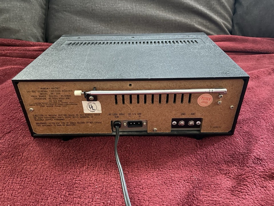 Realistic DX-100 Short Wave Receiver Model 20-206- Tested | eBay