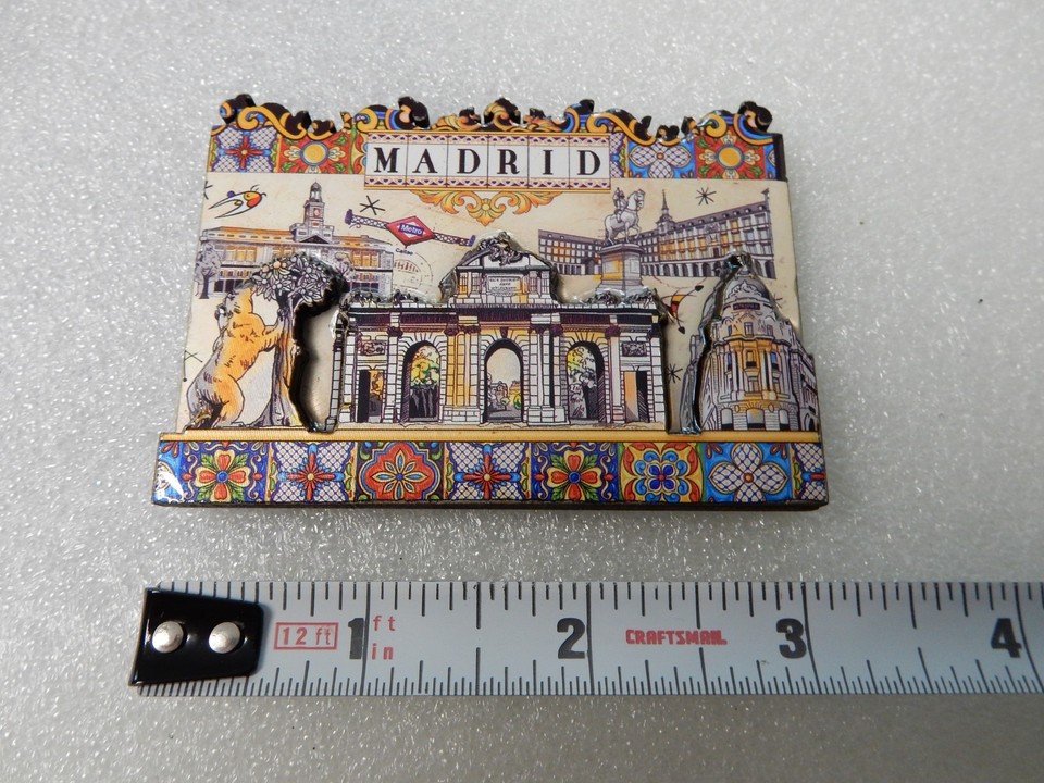 Spain Madrid Landmarks Tourist Travel Gift Souvenir 3D Gloss Resin ...