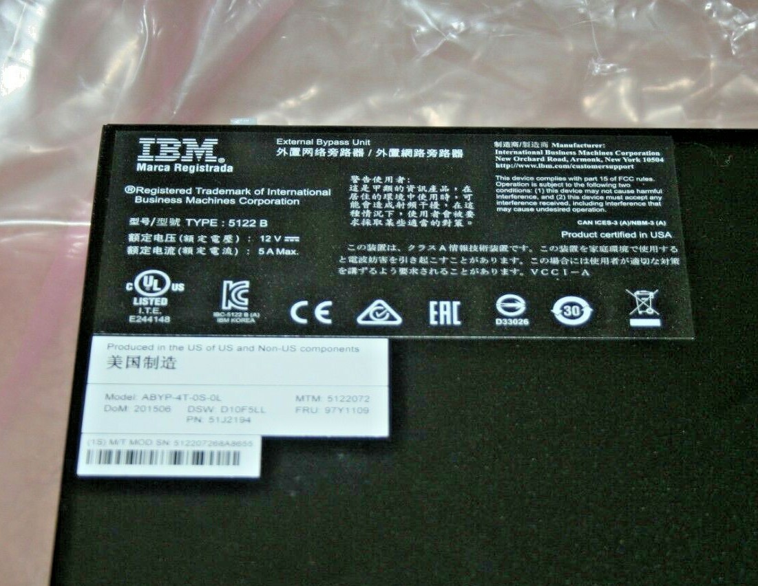 IBM Internet Security System 5122 B Abyp-4t-0s-0l 51J2194 for sale ...