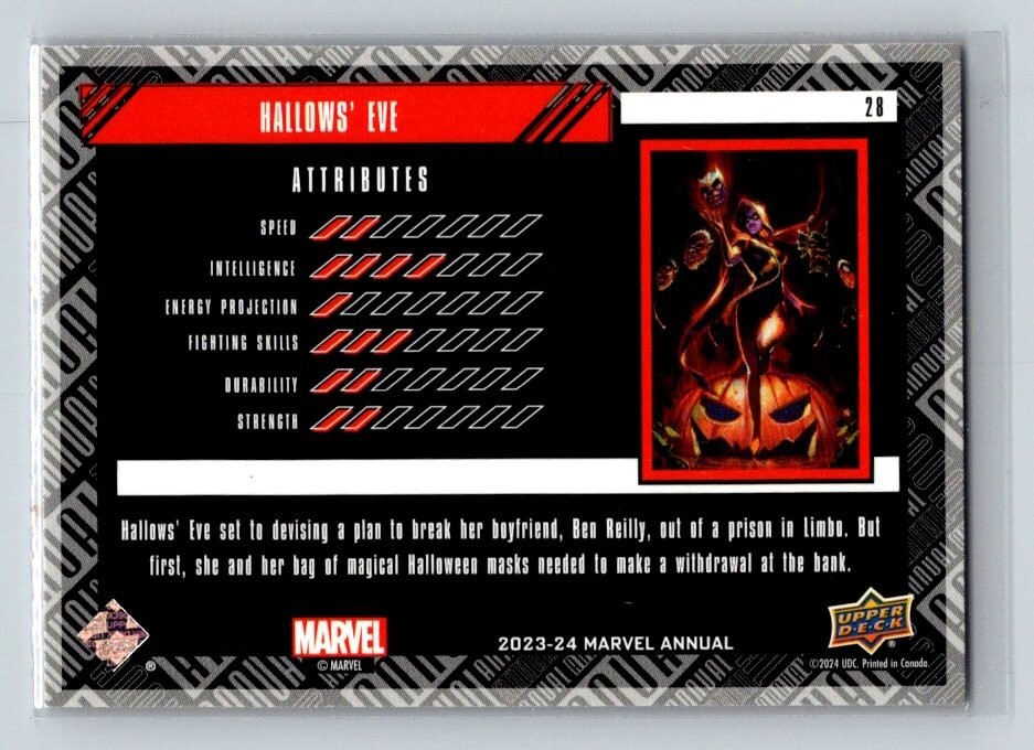 2023-24 Upper Deck Marvel Annual #28 Hallows' Eve Elizabeth Tyne | eBay