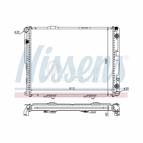 Nissens Radiator Front 62695A 1245000002 for Mercedes MB | eBay