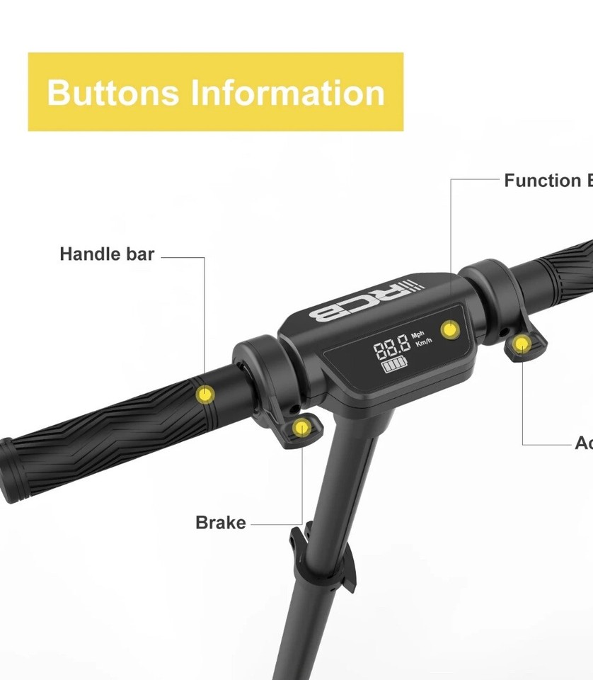 RCB Electric Scooter R13 -350W Motor,15Mph Top Speed 8 Tires,portable ...