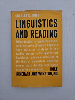 Linguistics and Reading (Charles Carpenter Fries - 1963) | eBay