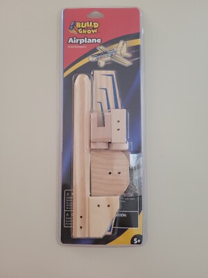 NEW Sealed Lowe's Build and Grow Wood Wooden Airplane plane Kit Ages 5 ...