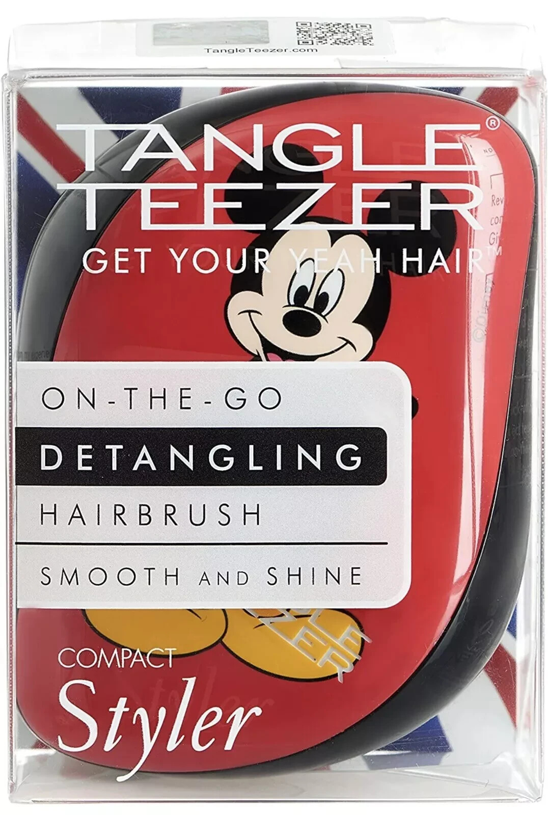 Tangle Teezer Mickey Mouse Detangling Hairbrush Compact styler (555 ...