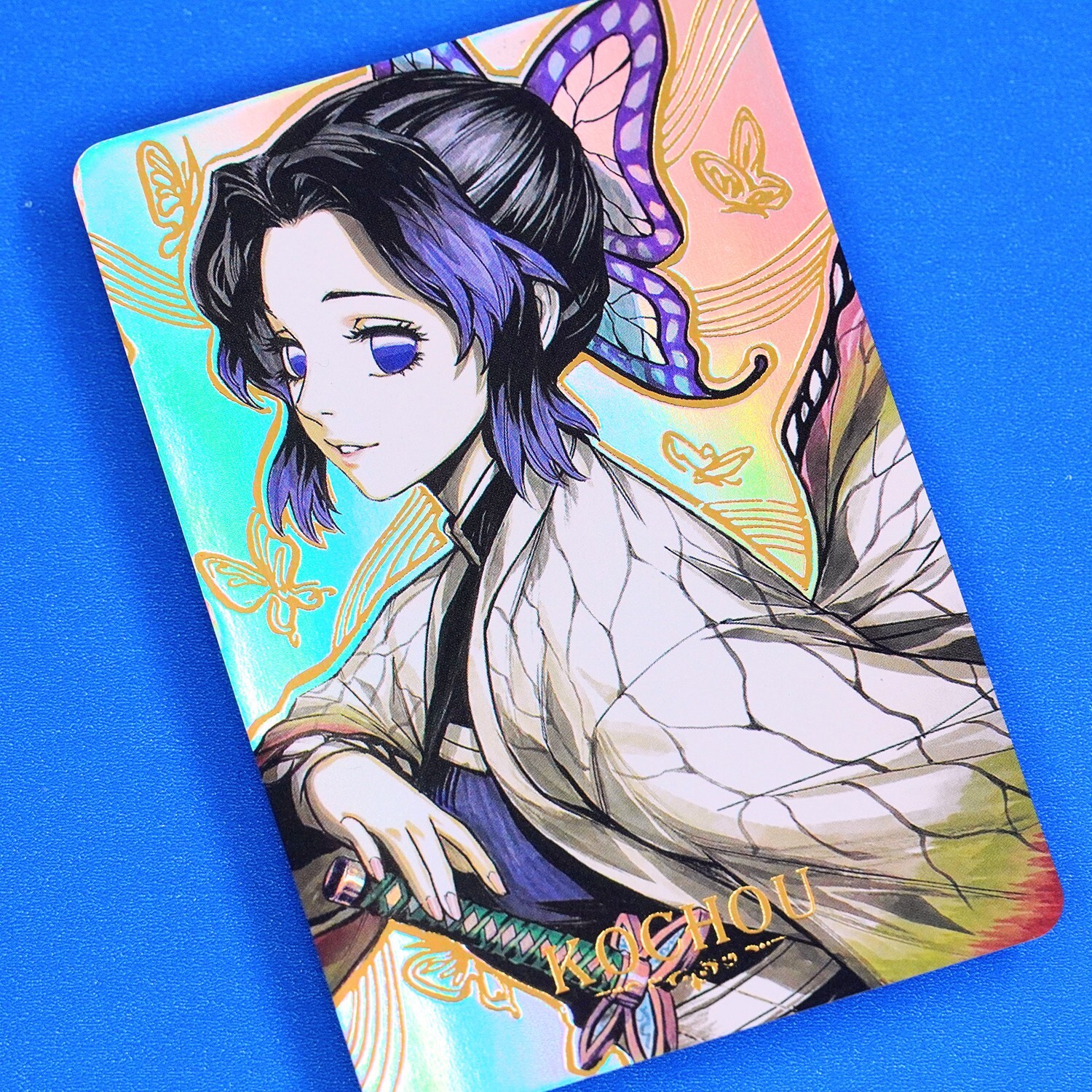 Demon Slayer Shinobu Kocho Rainbow Foil Holographic Character Art ...