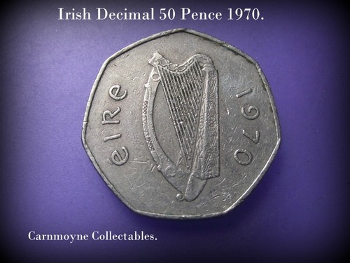 Irish Decimal 50 Pence 1970.AH3989. | eBay