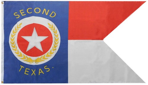 2nd Texas Infantry Regiment 3x5 Guidon SWALLOW TAIL Flag 100D | eBay