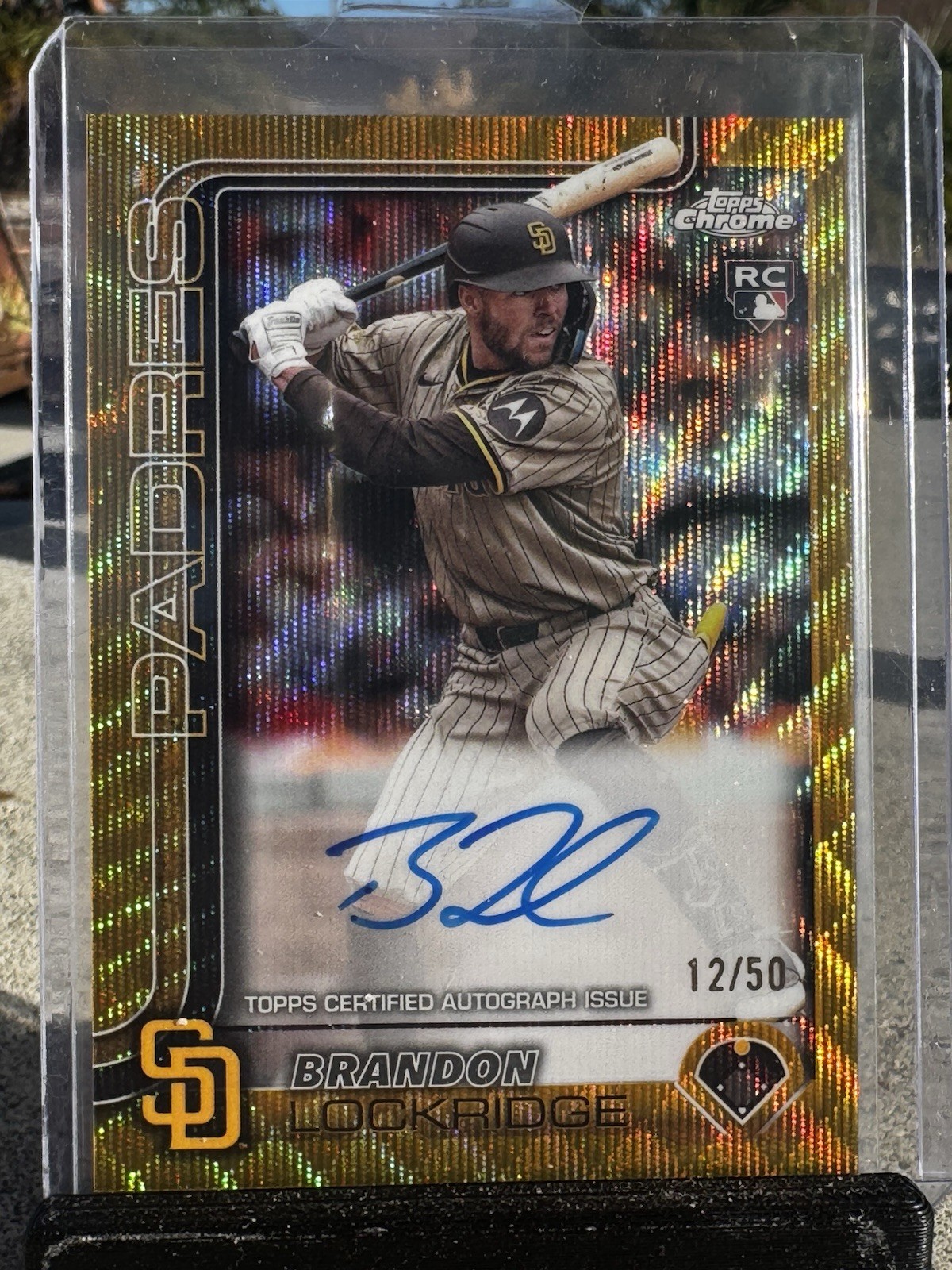 Brandon Lockridge 2025 Topps Chrome #RA-BLO Rookie Autographs - Gold ...