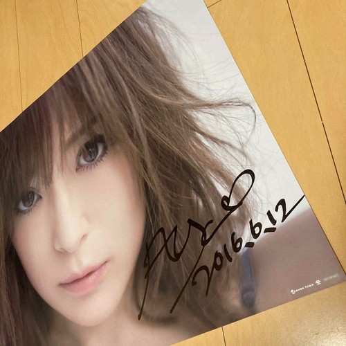 Ayumi Hamasaki autographed poster B3 size Japanese Pop Star Photograph ...