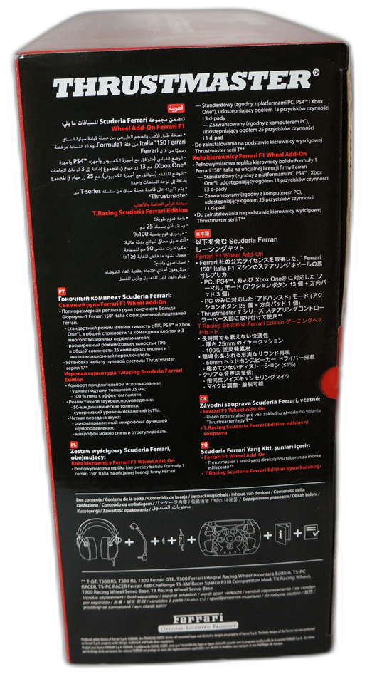 Thrustmaster Ferrari Race Kit - F1 Wheel & Headset - PS4/PS5 Xbox PC ...
