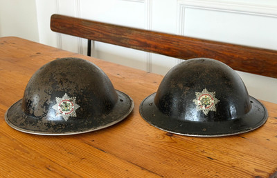 WW2 British 1941 Nottinghamshire Fire Brigade Helmet Plus Another | eBay UK