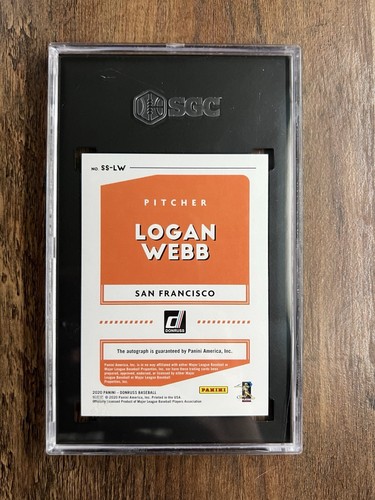 2020 Panini Donruss - Signature Series Logan Webb #SS-LW (AU, RC) | eBay